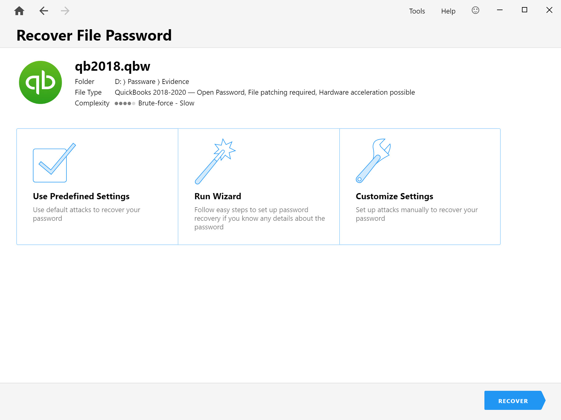 How to use QuickBooks Key – Passware Support