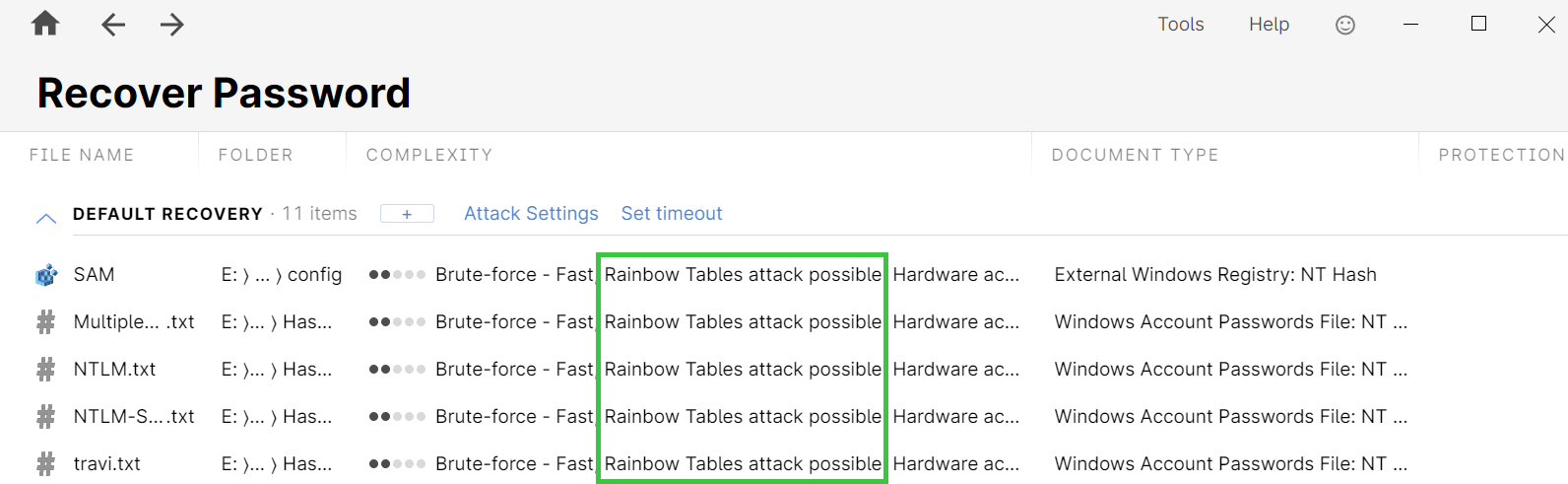 How to use Passware Rainbow Tables for Windows – Passware Support
