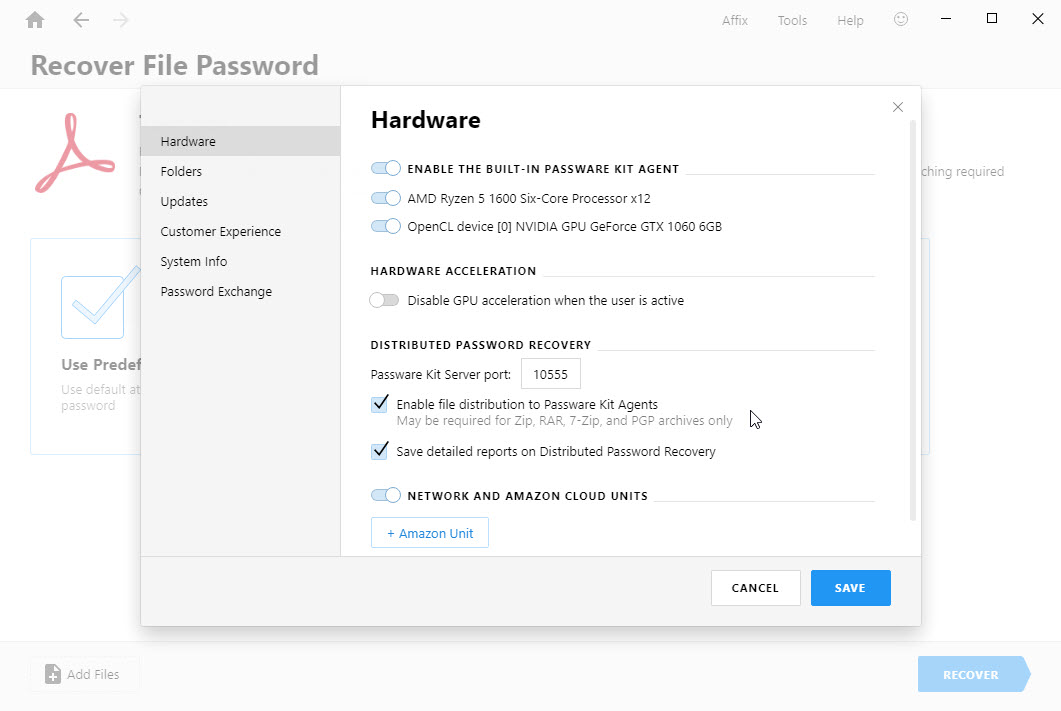 How To Use Distributed Password Recovery Passware