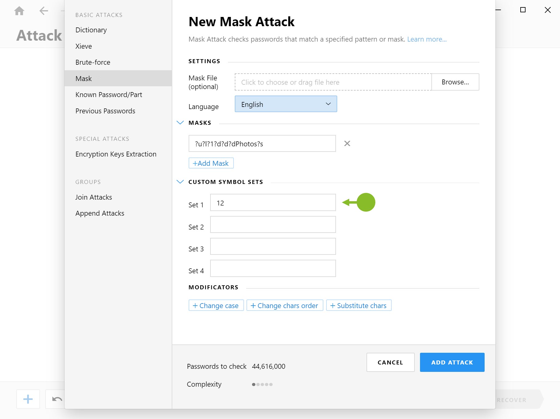 How to use a Mask Attack – Passware Support