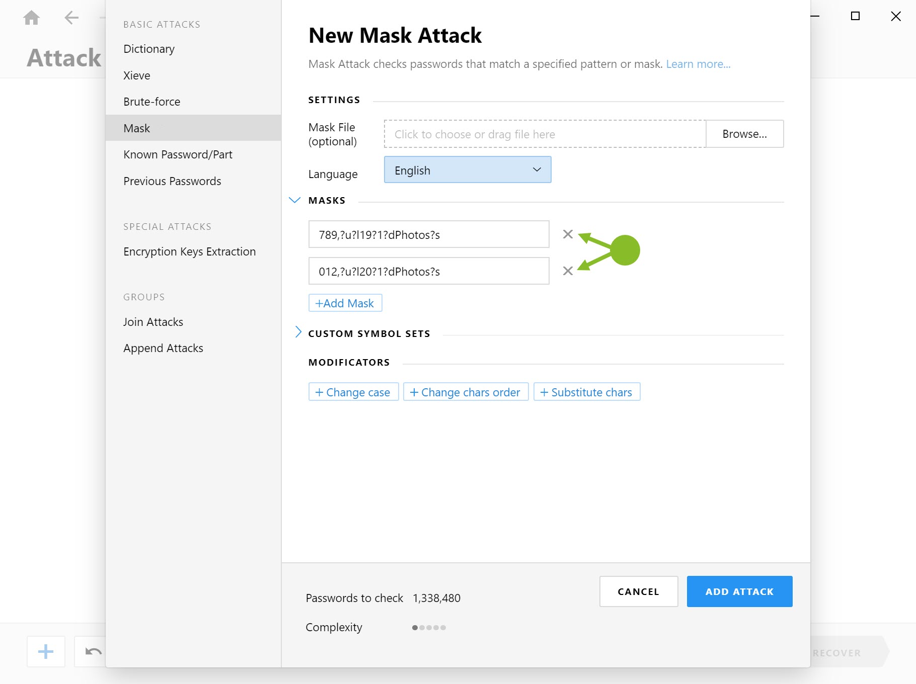 How to use a Mask Attack – Passware Support