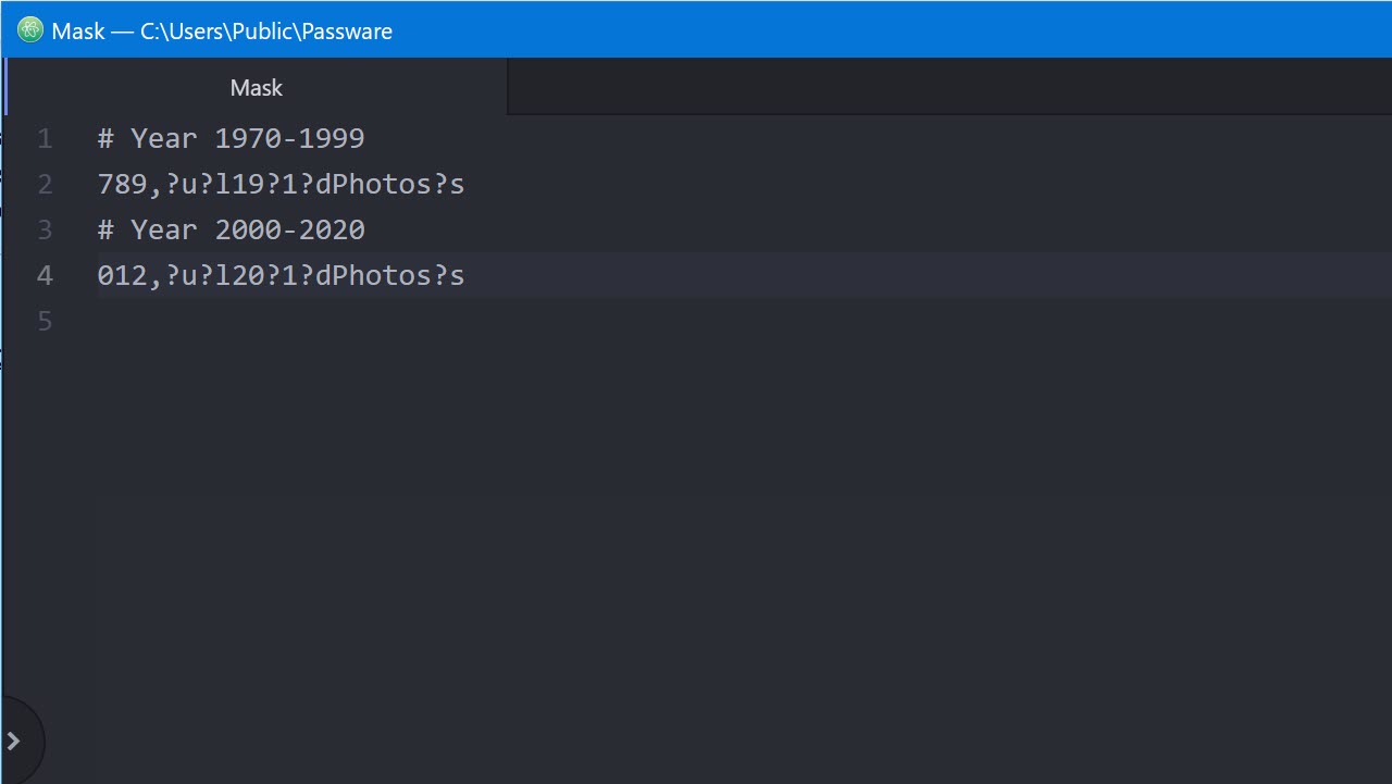 How to use a Mask Attack – Passware Support