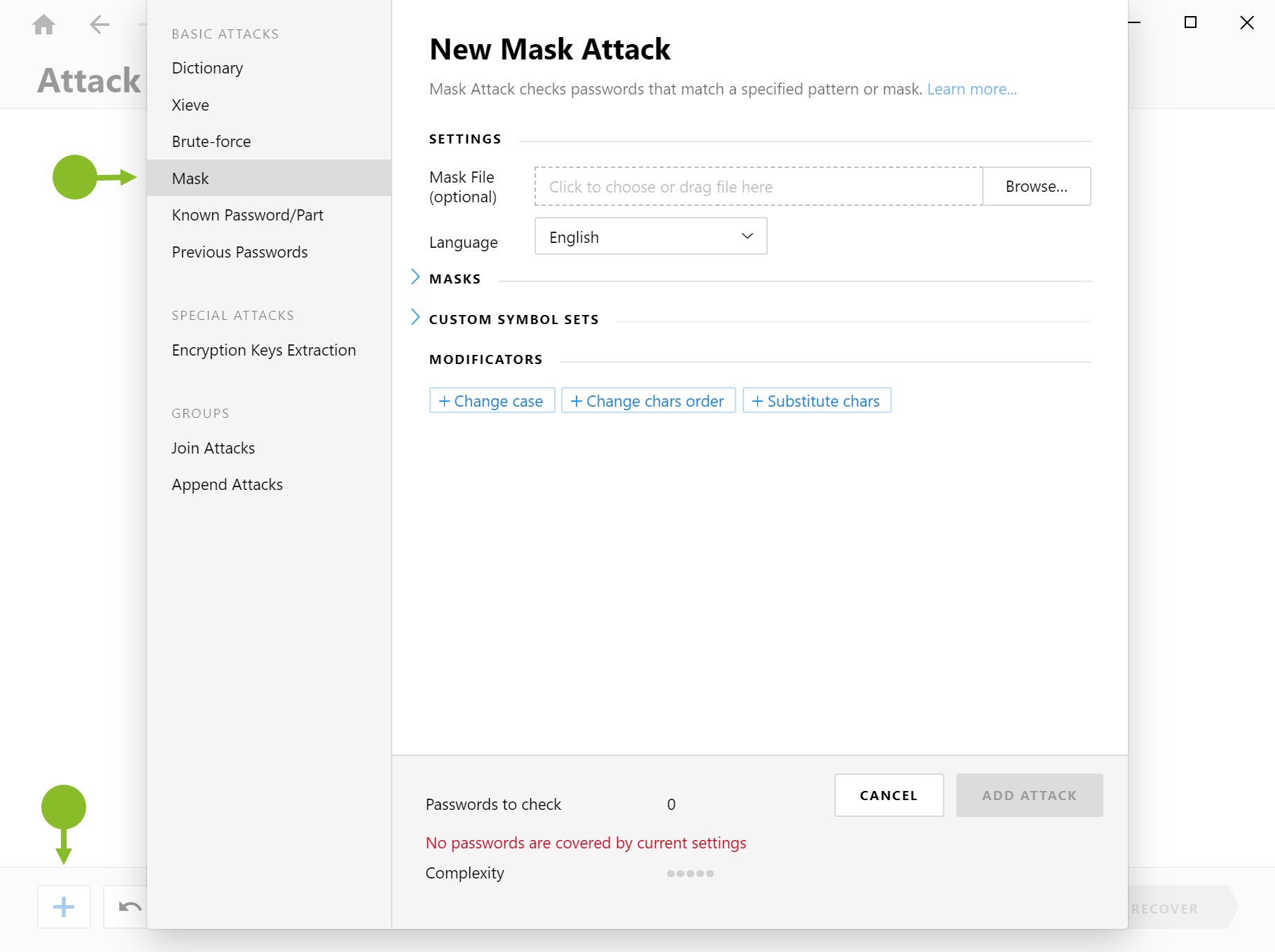 How to use a Mask Attack – Passware Support