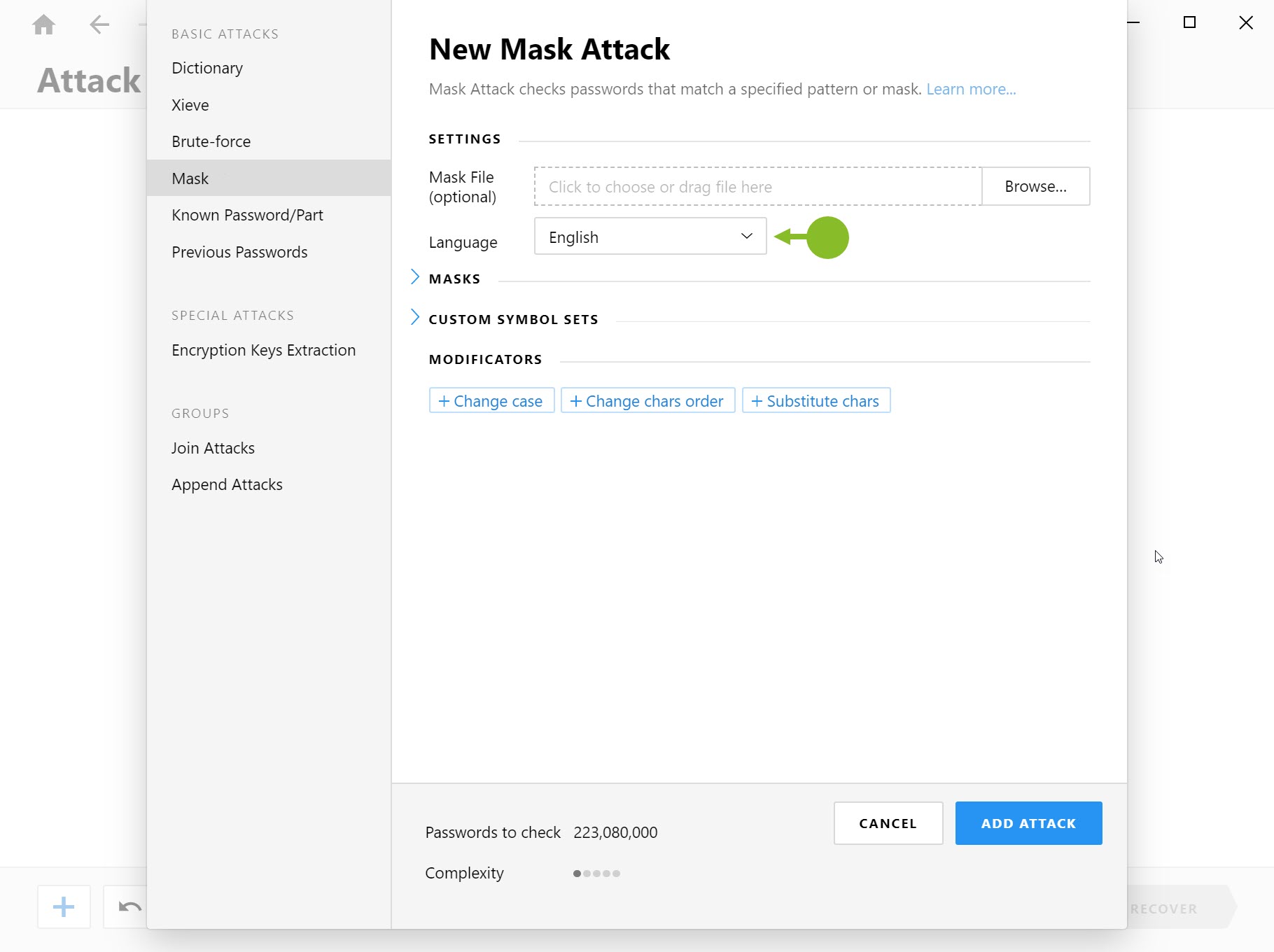 How to use a Mask Attack – Passware Support