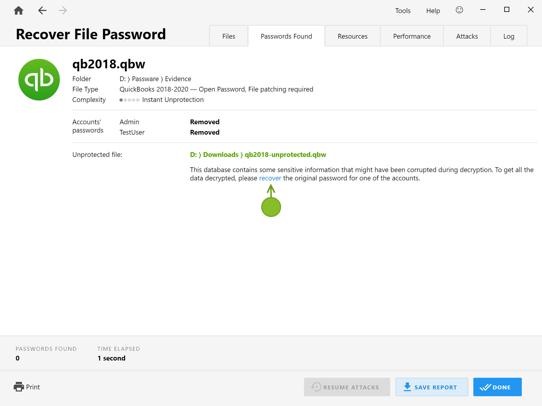 How to use QuickBooks Key – Passware Support