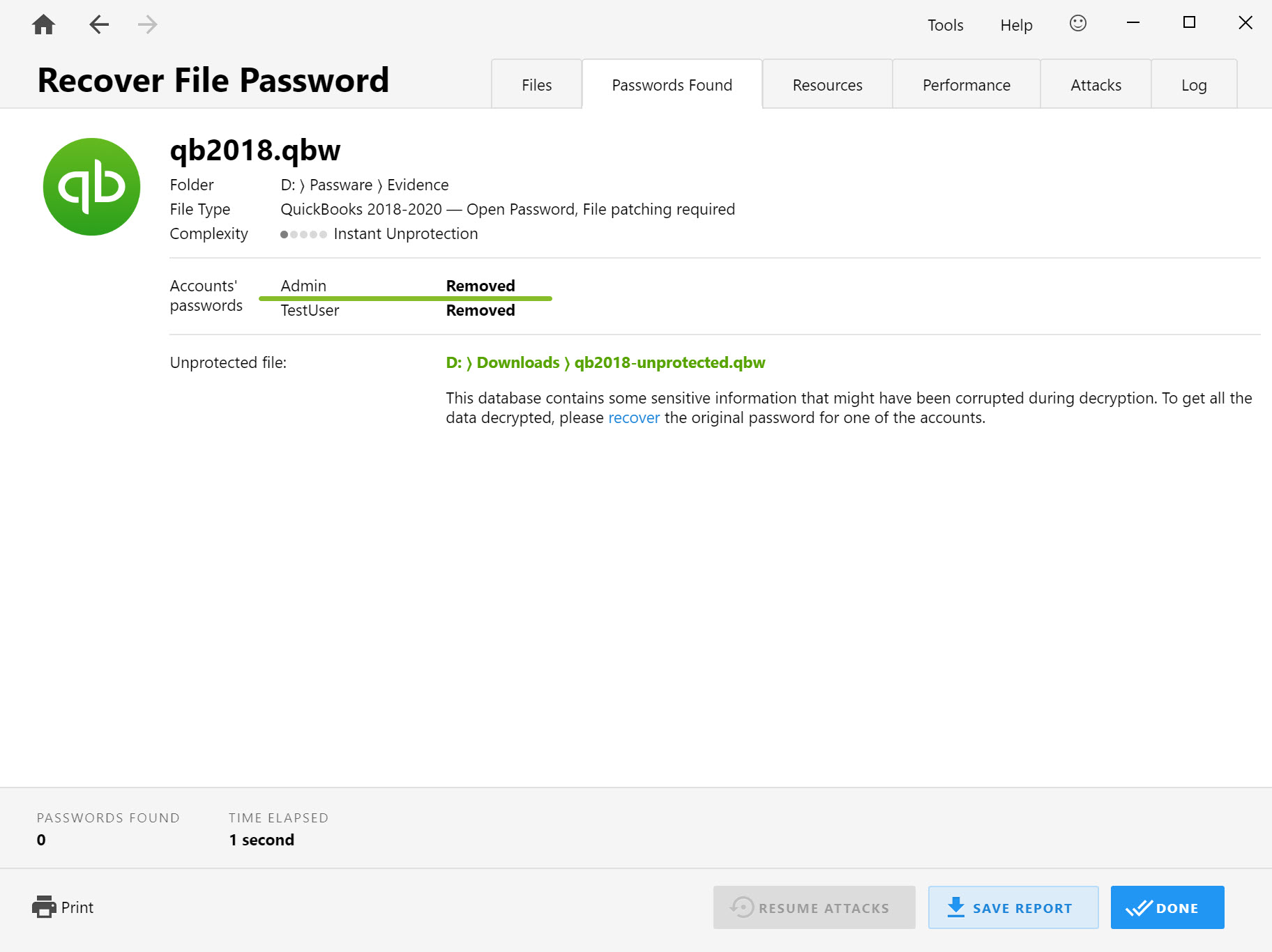 How to use QuickBooks Key – Passware Support