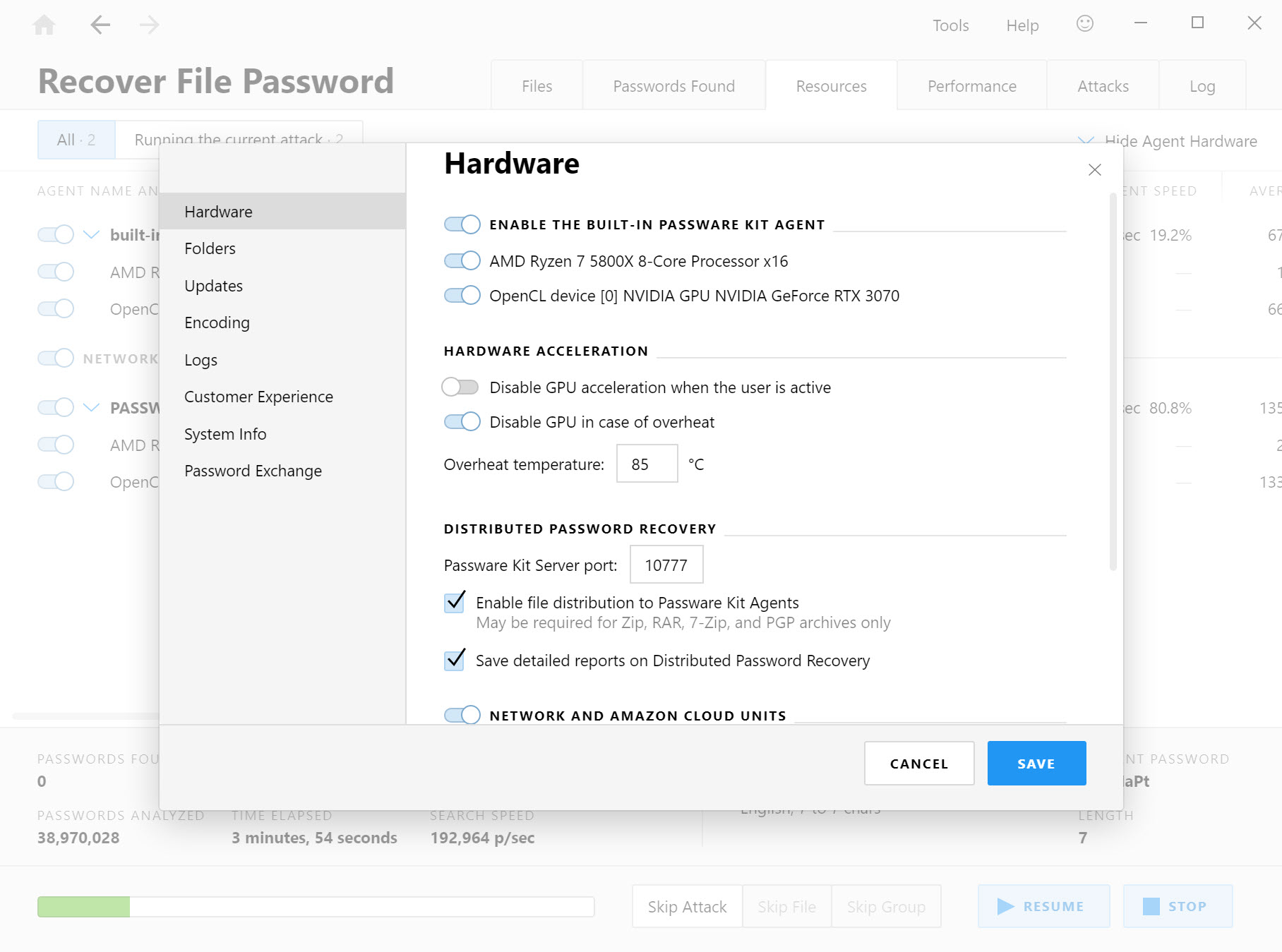How to use Distributed Password Recovery – Passware Support